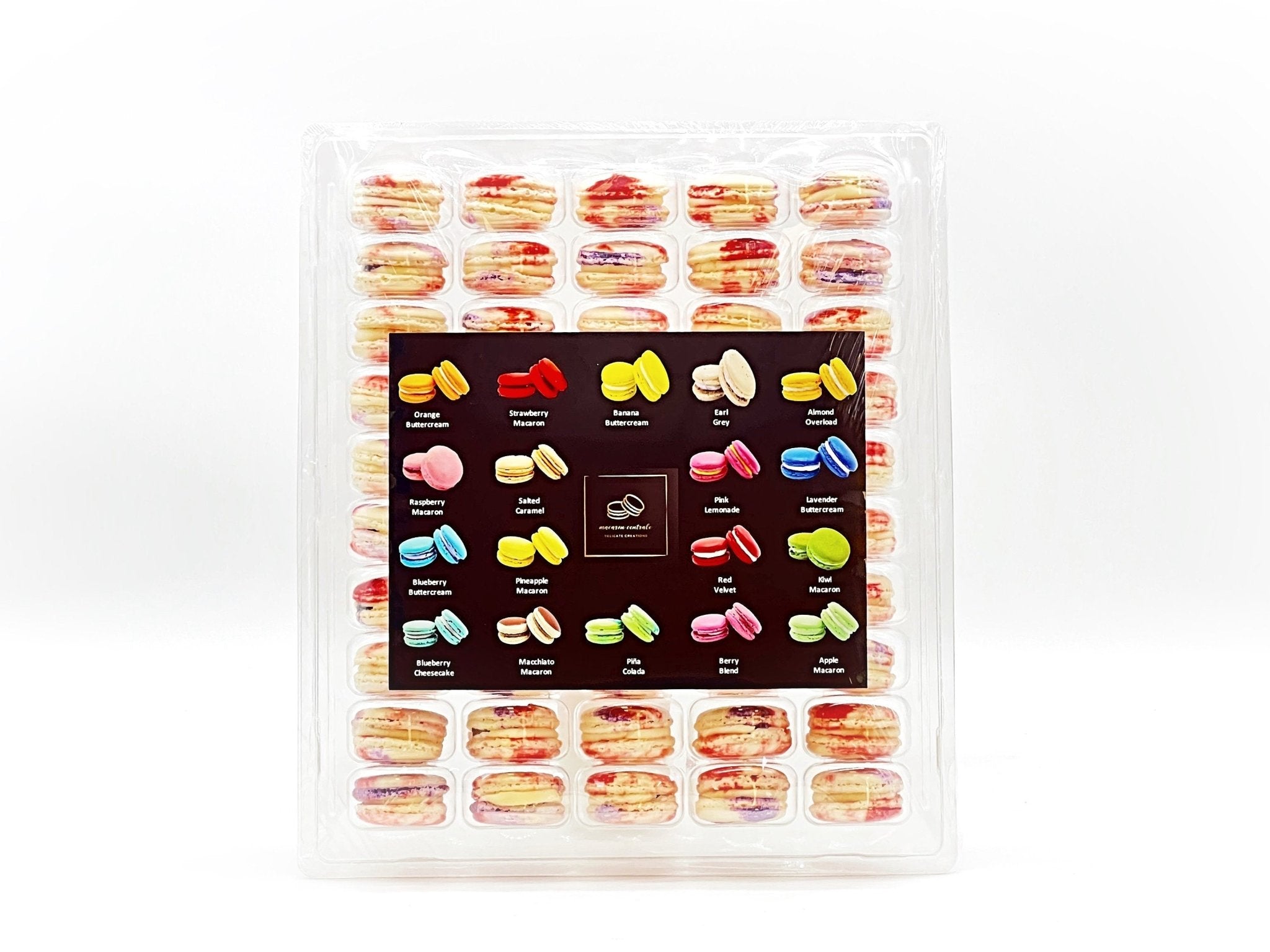 50 Pack Grape Cheesecake French Macaron Value Pack - Macaron Centrale