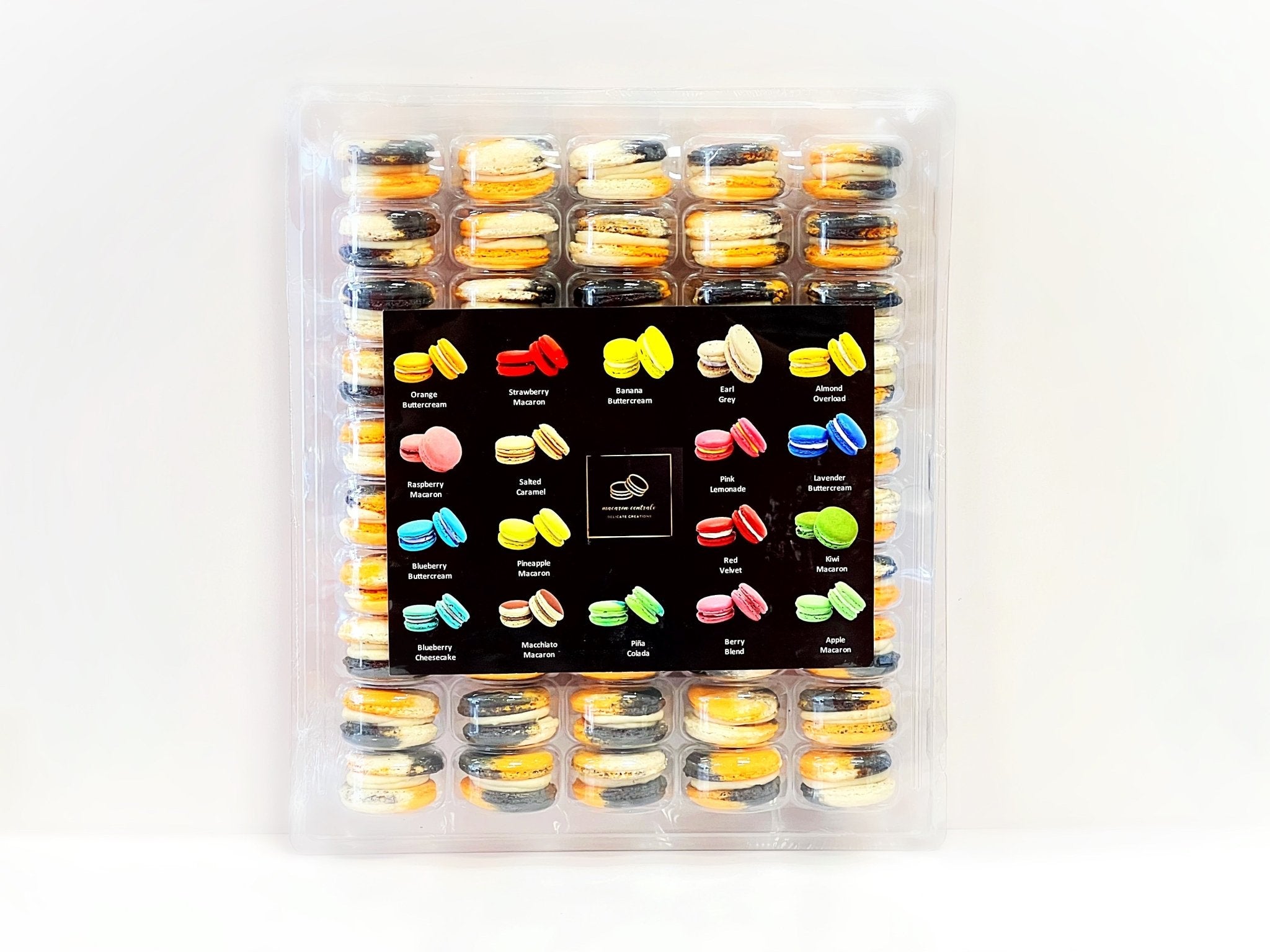 50 Pack Pumpkin Gourmet French Macaron Value Pack - Macaron Centrale