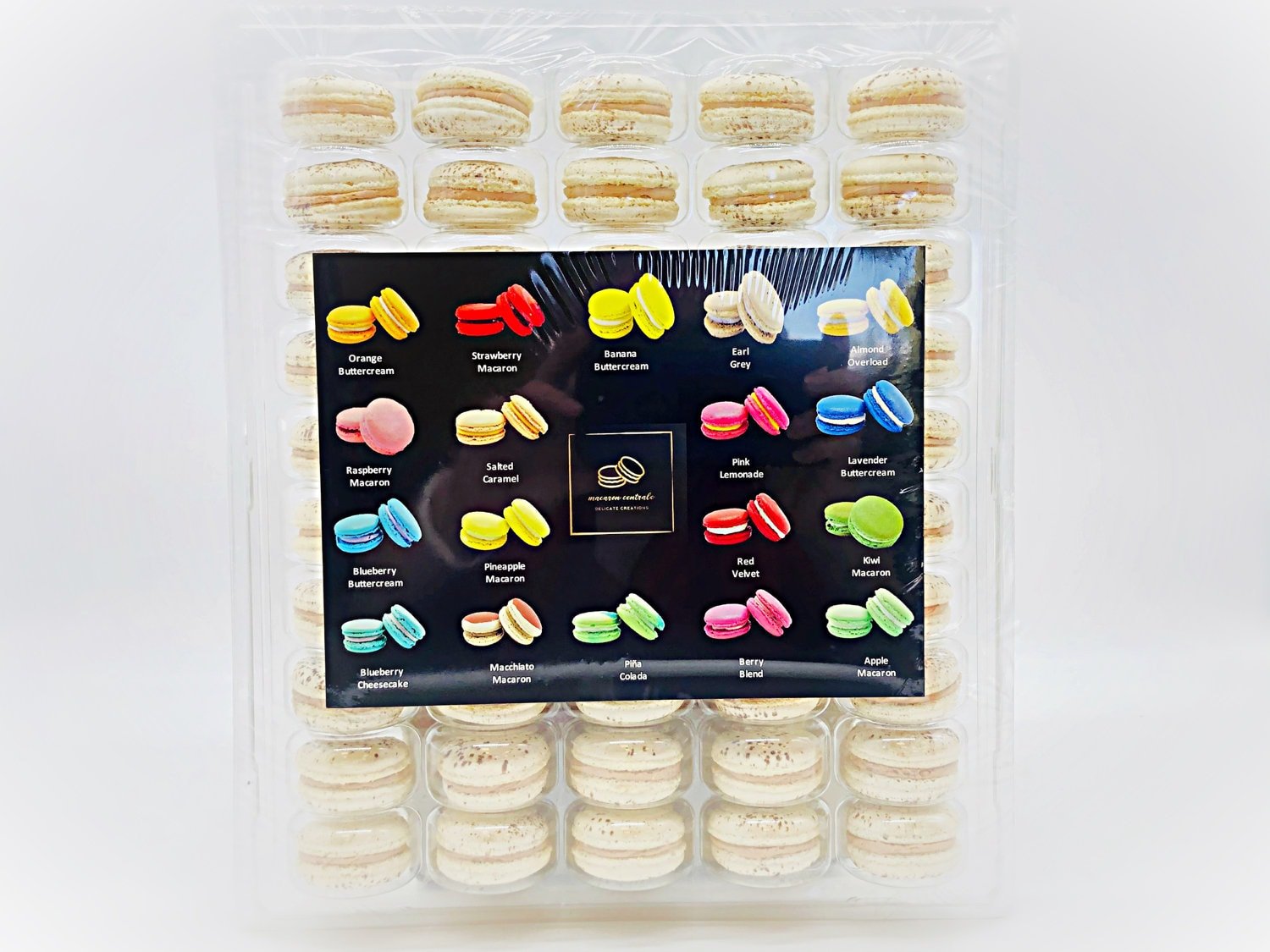 50 Pack Tiramisu French Macaron Value Pack - Macaron Centrale