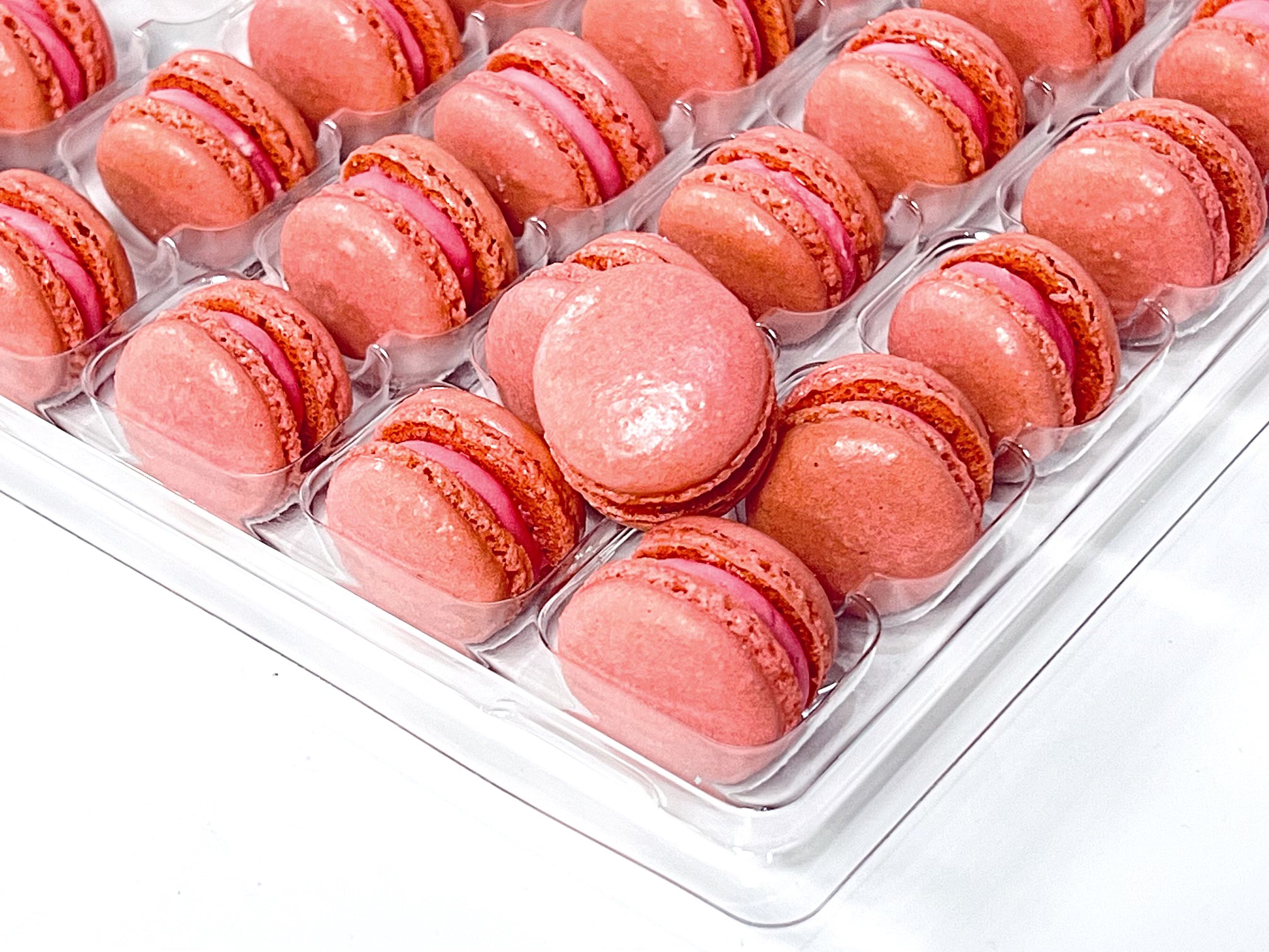 Raspberry Mini Macarons - Perfect for Decorating Cupcakes, Cakes, Ice ...